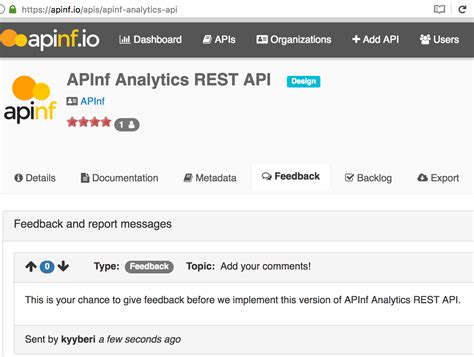 Apinf Analytics Rest Api Design — Looking For Review By Jarkko