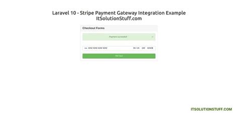 Laravel 10 Stripe Payment Gateway Integration Tutorial Danatec