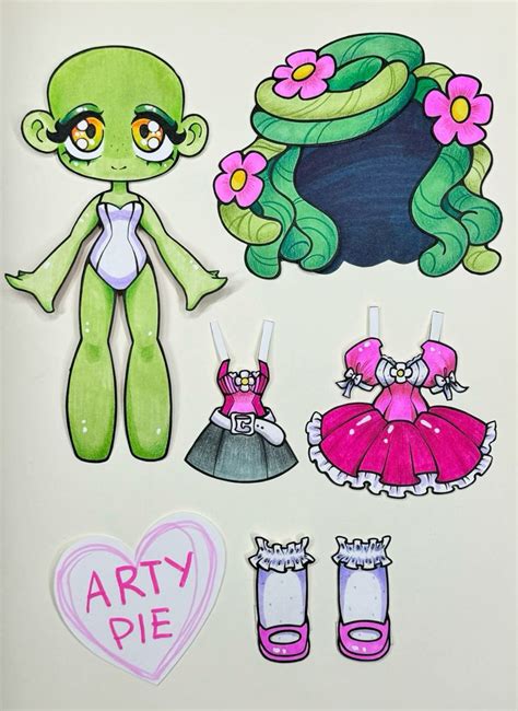 10 Arty Pie Pd 🥧💕ready To Cut ️ Ideas In 2025 Paper Dolls Arty Paper Dolls Printable
