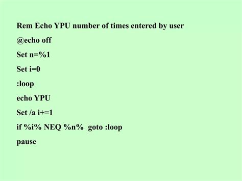 Introduction To Command Line And Batch Files Pptx