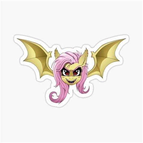 Evil Flutterbat Sticker For Sale By Miqwib Redbubble