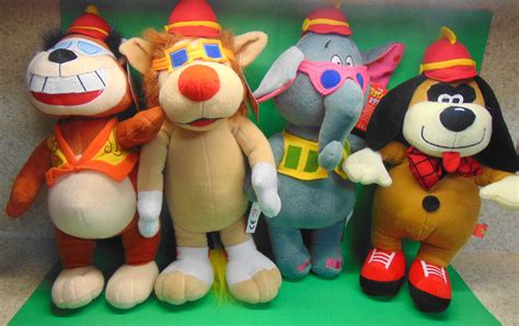 Hanna Barbera The Banana Splits Set Of 4 Plush Figures With Seam And Hang