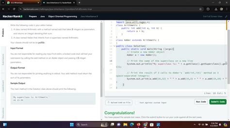 hackerrank 50 days of code challenge inheritance in java prince kumar posted on the topic