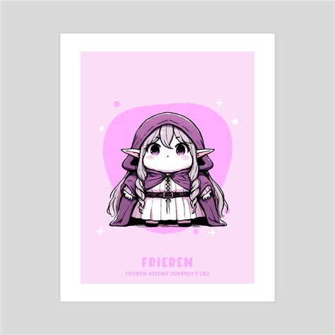 Cute Frieren Vector Illustration An Art Print By Inal Zegma INPRNT