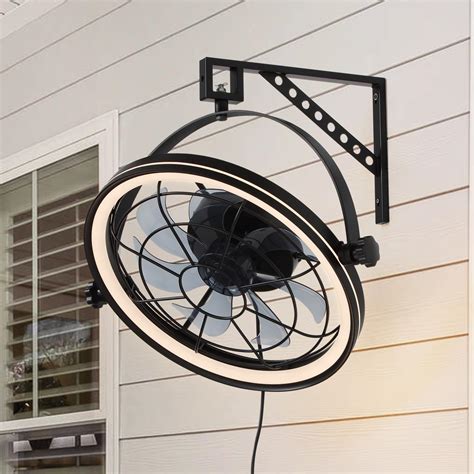 Siljoy 21 Inch Wall Mount Fan Garage Ceiling Fans With