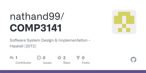 GitHub Nathand COMP Software System Design Implementation Haskell T