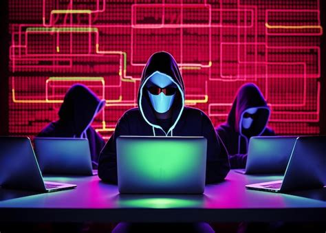 Premium Photo Modernized Hacker With Hoodie Concept Of Hacker Group