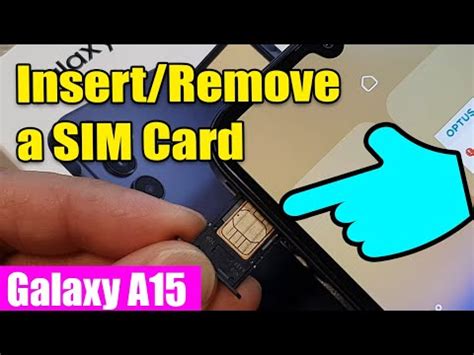Galaxy A15 How To Insert Remove A SIM Card YouTube
