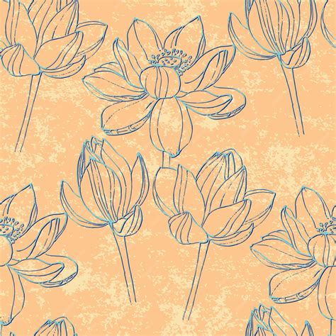 Premium Vector Lily Seamless Pattern