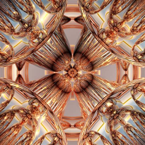 Exploring Symmetry Geometry And Metallic Reflections Iii Blender Tests