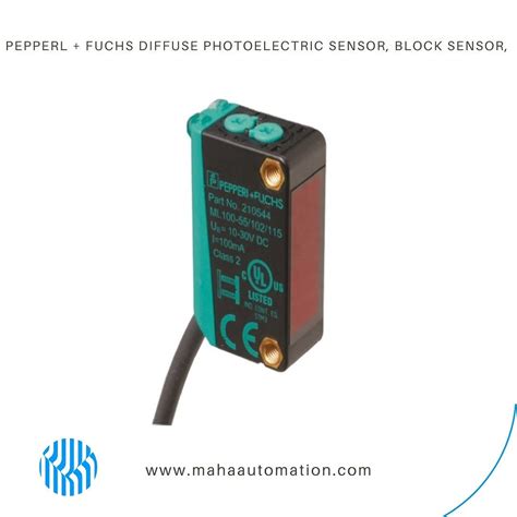 PEPPERL FUCHS DIFFUSE PHOTOELECTRIC SENSOR BLOCK SENSOR M DETECTION RANGE