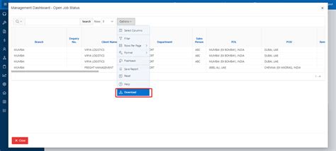 how to generate the open job status report under the