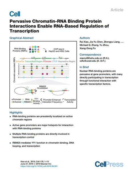 Cell：武汉大学80后教授发表最新研究，开辟rna结合蛋白功能研究的新领域 知乎