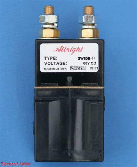 Albright Relais Schütz Sw60 8v 12v 24v 36v40v Von Electronic Müller
