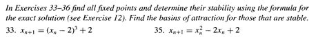 solved in exercises 33 36 find all fixed points and
