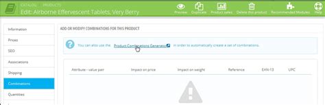 Prestashop 16x How To Set Up Attributes That Impact On Products