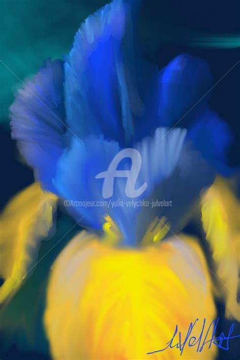 Ирис Digitale Kunst Von Yulia Velychko Julvelart Artmajeur