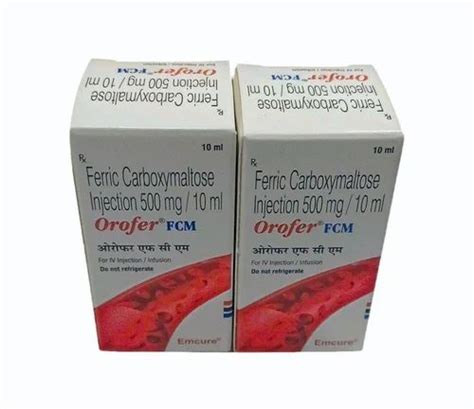 Orofer Fcm 500mg Injection At ₹ 1800vial Ferinject Injection In