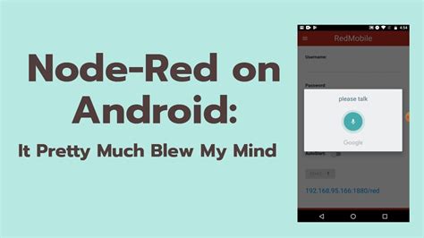 Node Red On Android Blew My Mind Youtube