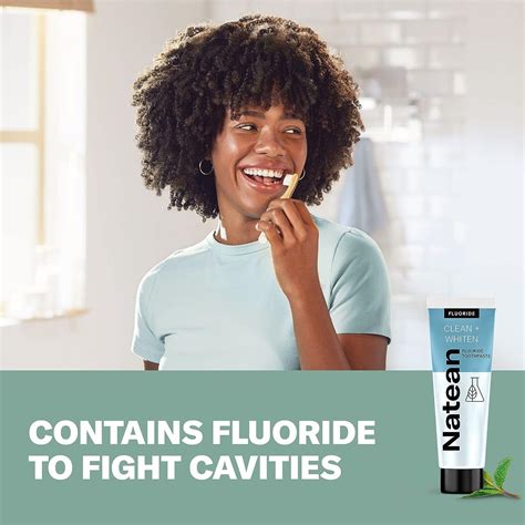 Natean Clean Whiten Fluoride Whitening Toothpaste Clean Mint 4 7 Oz