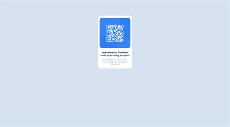 Frontend Mentor Qr Code Card Using Css Flexbox Coding Challenge Solution