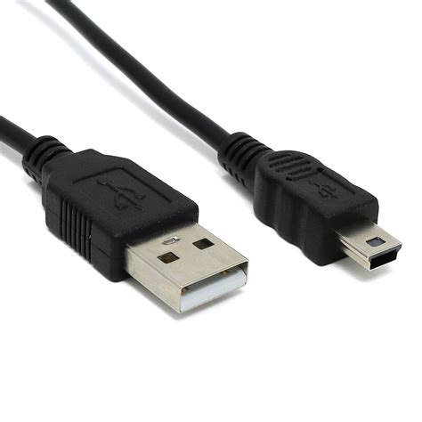 Usb A To Usb Mini B Cable Black The Pi Hut