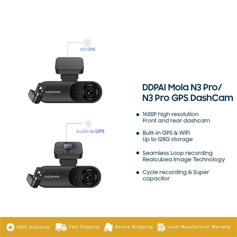 Ddpai Mola N Pro N Pro Gps Dash Cam Price In Malaysia Kts
