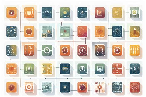 Premium Photo Iot Ai Big Data Microchip Vector Icon Set Internet Of