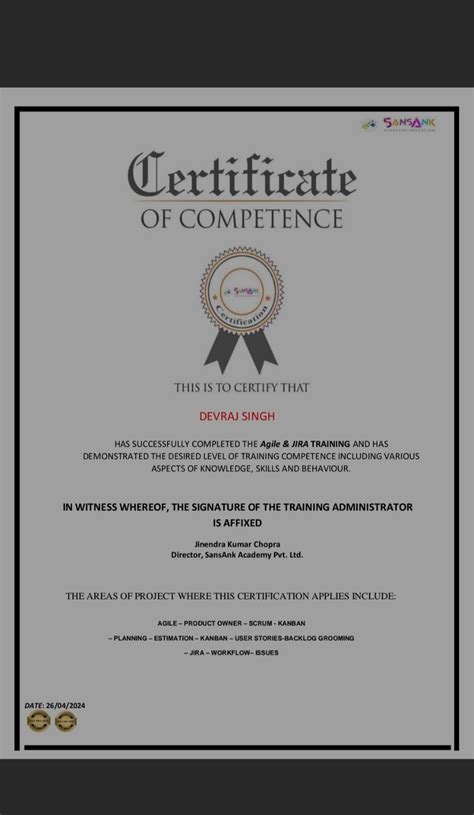 Completed Agile And Jira Course Devraj Singh Posted On The Topic Linkedin