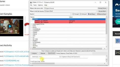 win 10 cmake Visual Studio 2019 C 安裝openCV 4 YouTube