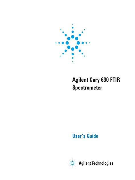 Cary 630 Ftir Pdf Verification And Validation Infrared