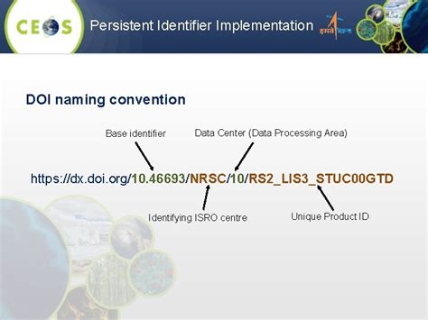 Committee On Earth Observation Satellites Persistent Identifier