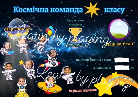 Learn By Playing💛💙НУШ💛💙Вихователі Цікаве космічне оформлення для постера класу🌠