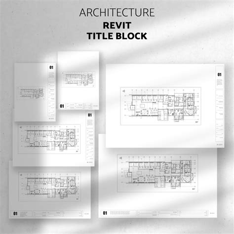 Modernist Architect Title Block Templates Revit Title Block Template Revit Layout Template