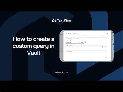 How To Create Custom Tags In Vault YouTube