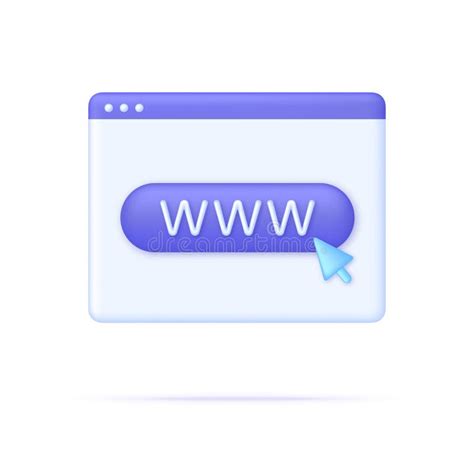 3d globe hyperlink icon search sign web hosting technology stock