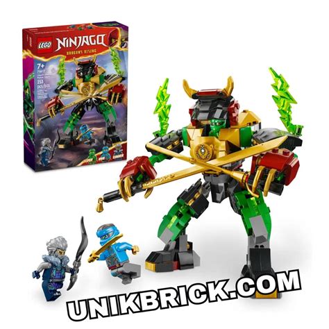 CÓ HÀng Lego Ninjago 71817 Lloyds Elemental Power Mech Unik Brick