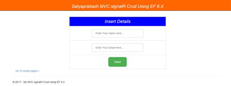 Crud Operation In Asp Net Mvc Razor Using Signalr And Entity Framework