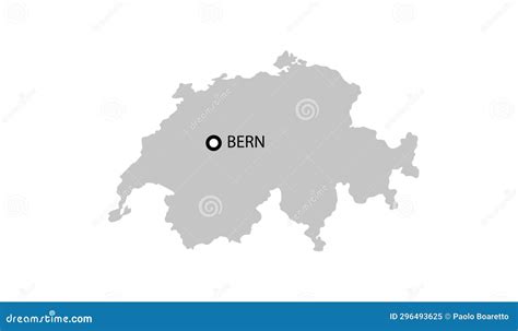 Bern Map Detailed Map Of Bern City Poster With Streets Water Cartoon