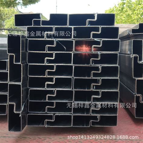 现货横梁p型管薄壁无锡直供p4060美式异形梁货架型材p形管 阿里巴巴