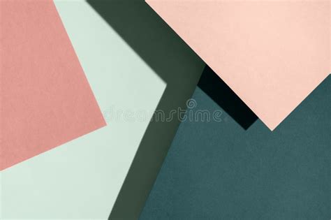 Paper For Pastel Overlap In Pink And Green Color For Background Banner Presentation Template