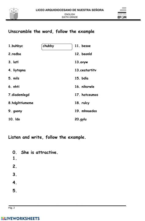 Physical Appear Free Interactive Worksheets 5429962