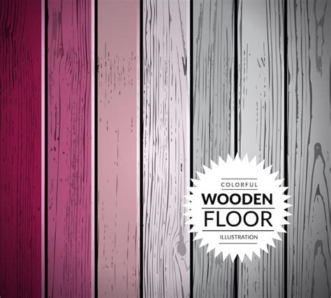 Fondo Vectorial De Madera De Colores Vector Premium