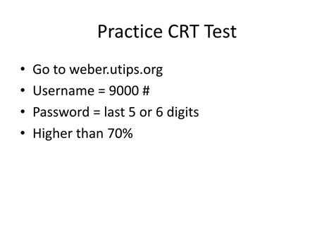 PPT CRT Review PowerPoint Presentation Free Download ID