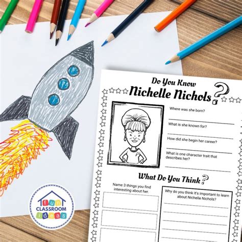 Free Nichelle Nichols Worksheet Level Up Your Worksheets
