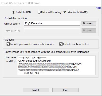OSForensics FAQs How To Install OSForensics On A USB Drive