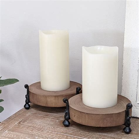 Wooden Candle Risers Decor Steals