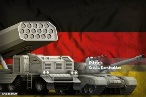 독일 국기 배경에 무거운 군 장갑차 개념 3 차원 일러스트 레이 션 군사에 대한 스톡 사진 및 기타 이미지 군사 기 대포