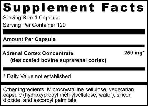 Adrenal Cortex 120 Caps