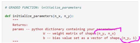 Exercise Initialize Parameters I Dont Understand Anything Linear Algebra For Machine